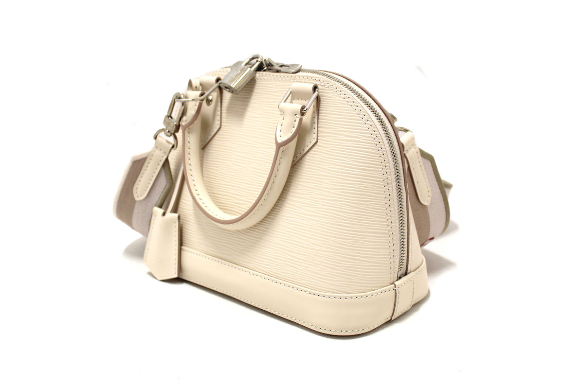 Louis Vuitton Quartz White Leather Alma BB Hand/Crossbod | Italystation ...