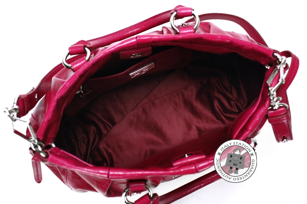 MIU MIU Miu Miu RT0383 X72 Vitello Lux Bauletto Aperto Fuxia MIU MIU Miu Miu RT0383 X72 Vitello Lux Bauletto Aperto Fuxia